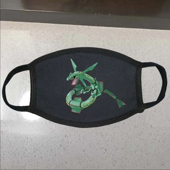 Hand Crafted | Accessories | Rayquaza Legendary Pokemon Face Mask ...